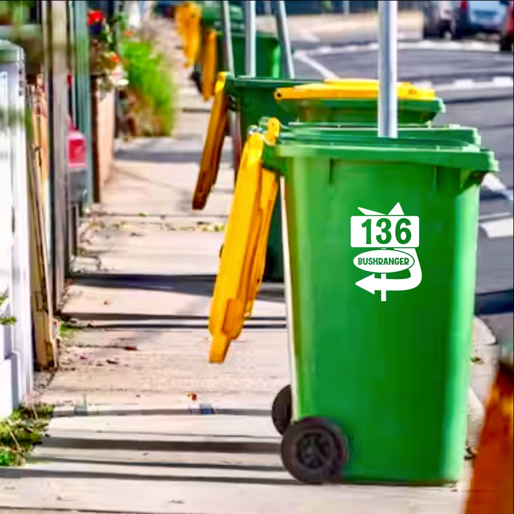 Funky Bin Decals – Transform Your Bins for $25 – SW2 House Number Signs